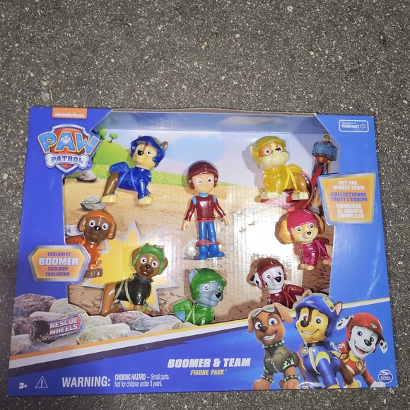 Paw Patrol | Toys | Paw Patrol Boomer Team Action Figures Red Blue ...